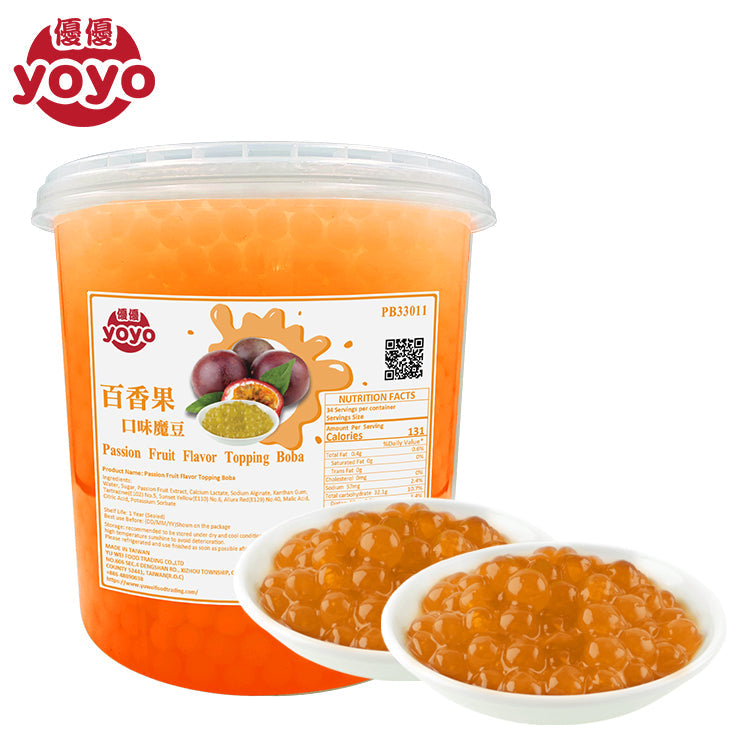 Passion Fruit Flavor Popping Boba – YOYO Distribution Inc